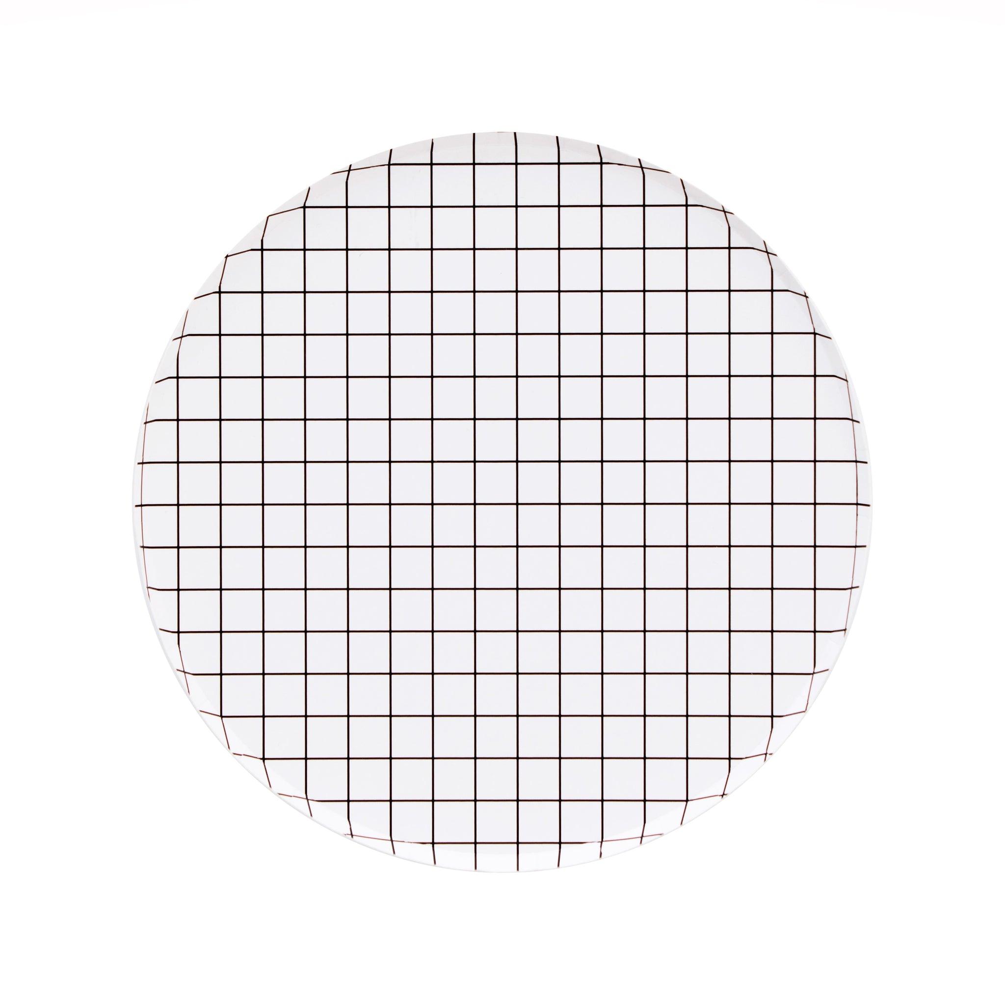 Black and White Grid Plates 9" – Oh Yay Party